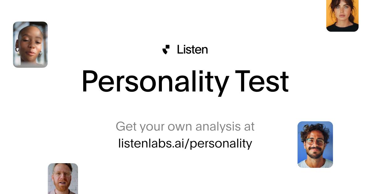 Personality Test by Listen Labs